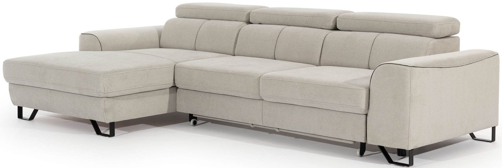 Astiria Γωνιακός Καναπές Κρεβάτι με Αριστερή Γωνία Εκρού 280x170εκ ...