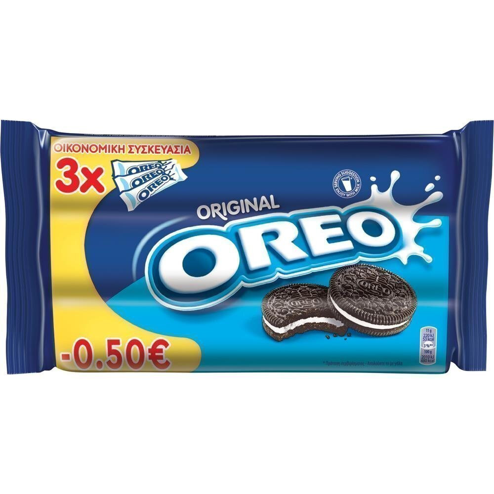 Oreo Μπισκότα Βανίλια 3τεμ -0,50€ | Skroutz.gr