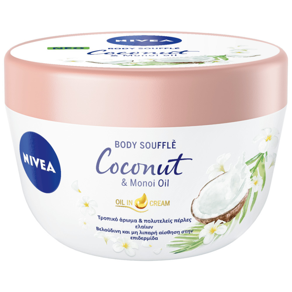 Nivea Coconut & Monoi Oil Ενυδατική Mousse Σώματος με Άρωμα Καρύδα ...