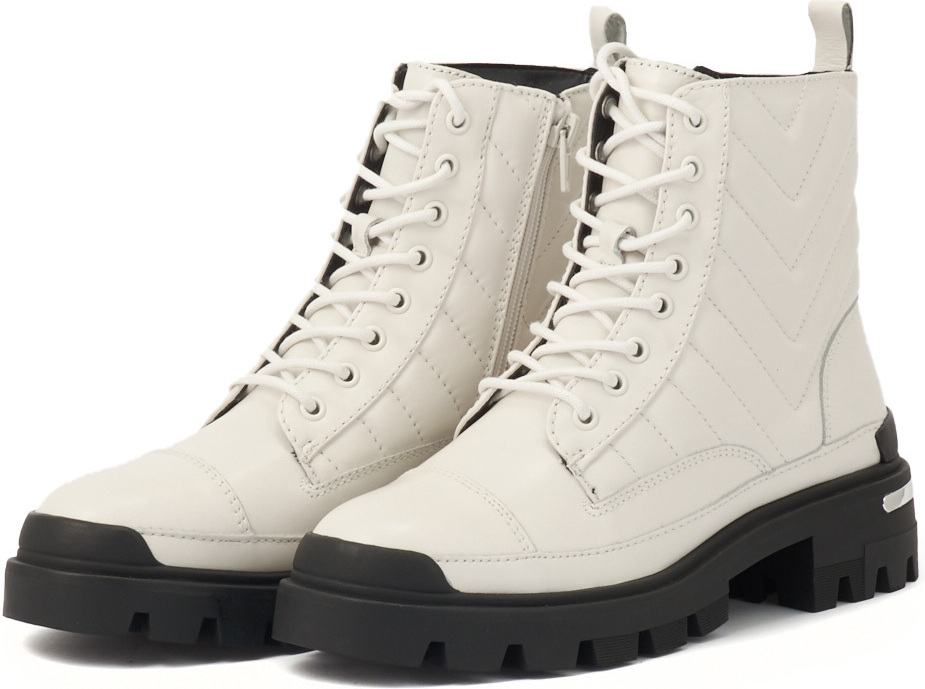 Aldo Quilt Δερμάτινα Γυναικεία Μποτάκια με Ψηλό Τακούνι Λευκά 1326331 ...