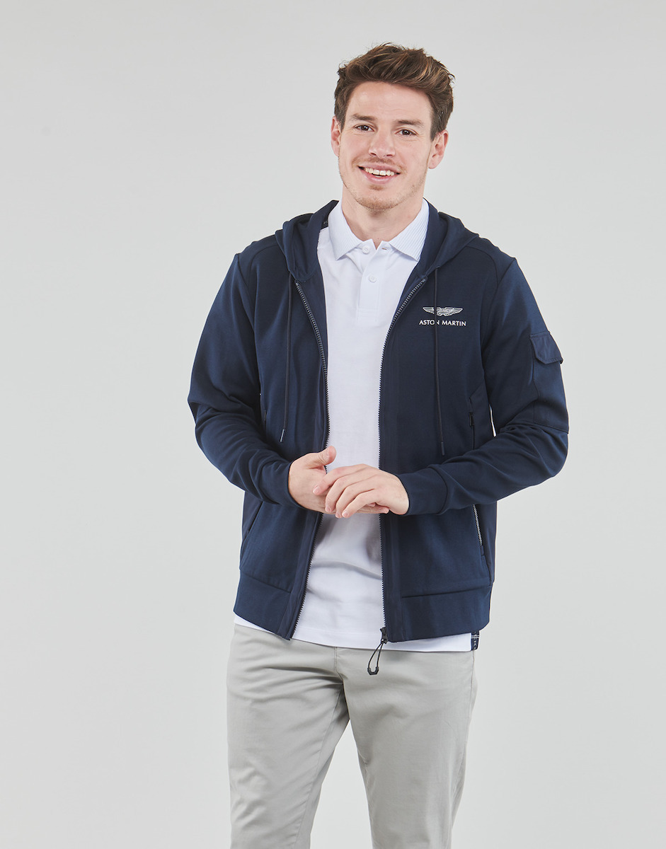 Hackett Ανδρική Φούτερ Ζακέτα με Κουκούλα Navy Μπλε HM581098-595 ...