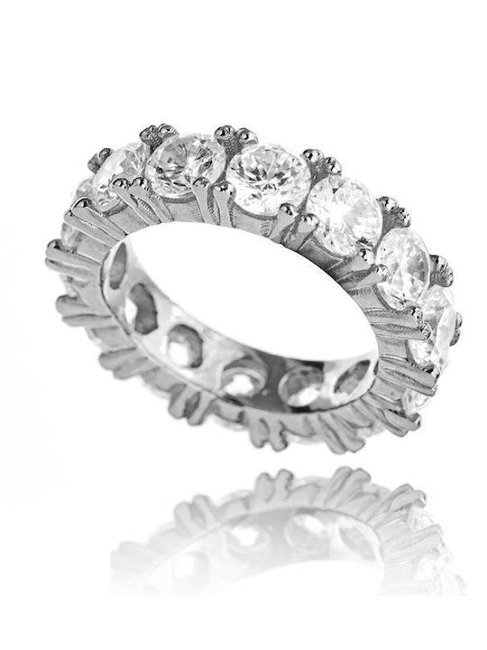 Paraxenies Ring with Zircon made of Silver PAR0048 | Skroutz.mt