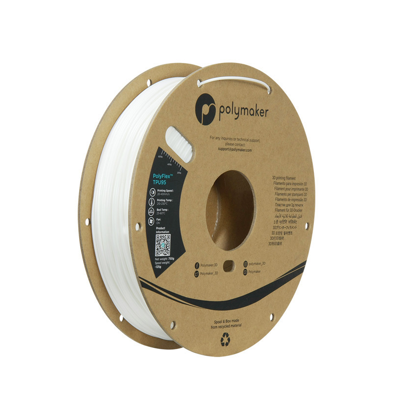 Polymaker TPU 3D Printer Filament 1.75mm Λευκό 0.75kg (TPU-95A ...