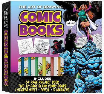 The Art of Drawing Comic Books Kit, Learn to draw comic book characters ...