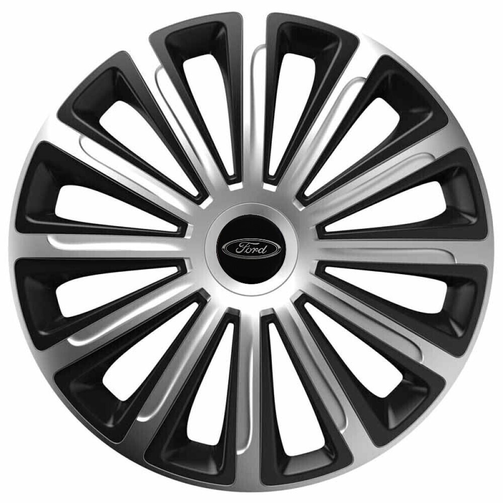 Versaco Σετ Τάσια Αυτοκινήτου Trend 16" με Σήμα Ford 4τμχ Ασημί TA-00100707 | Skroutz.gr