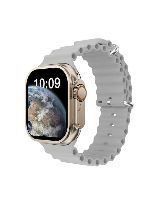 S8 Ultra Pro Smartwatch με Παλμογράφο (Γκρι) | Skroutz.gr