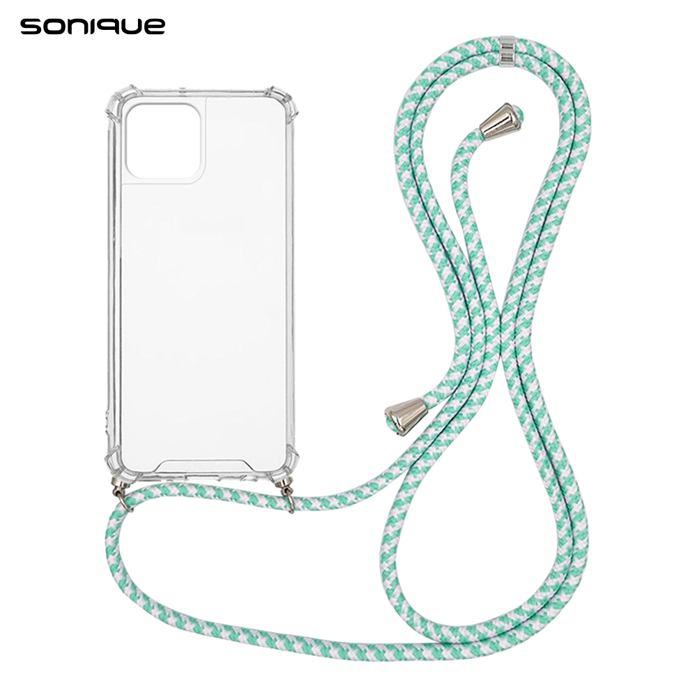 Sonique Rainbow Back Cover Σιλικόνης με Λουράκι Διάφανο (iPhone 15 ...