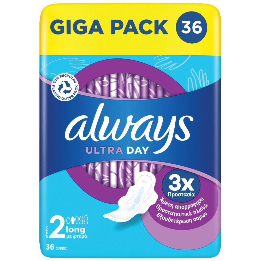 Always Ultra Long Plus Σερβιέτες με Φτερά 36τμχ | Skroutz.gr