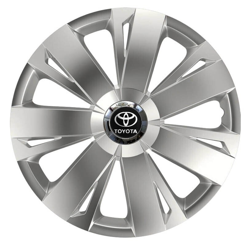 Versaco Σετ Τάσια Αυτοκινήτου Energy Rc 14" με Σήμα Toyota 4τμχ Ασημί TA-00101593 | Skroutz Cyprus