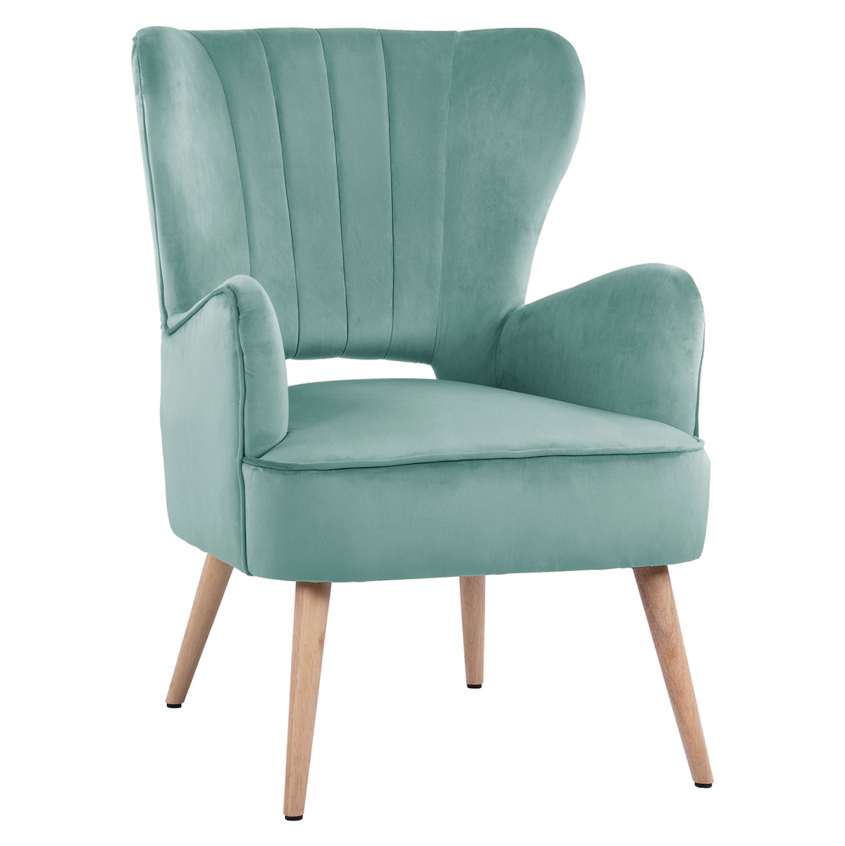 Mylie Μπερζέρα Βελούδινη Φυστικί HM8394.07 66x75x91cm | Skroutz.gr