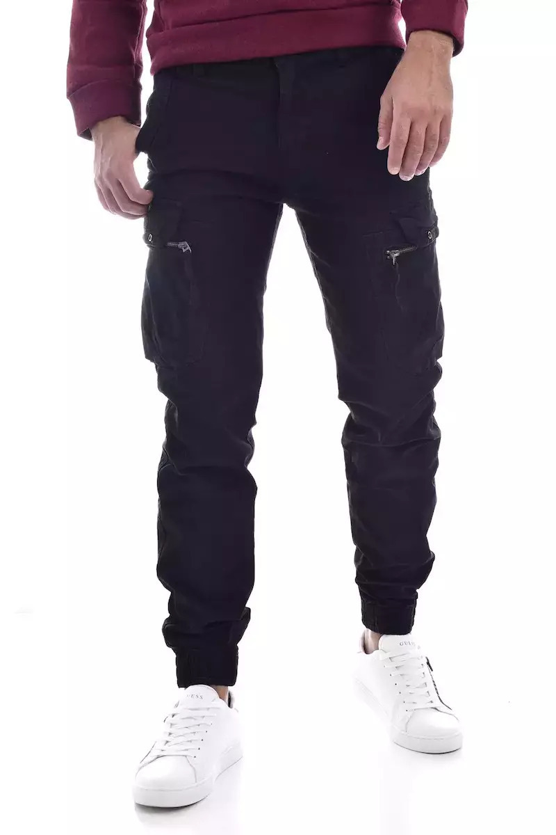 Giani 5 Ανδρικό Παντελόνι σε Κανονική Εφαρμογή Μαύρο 7309 | Skroutz.gr