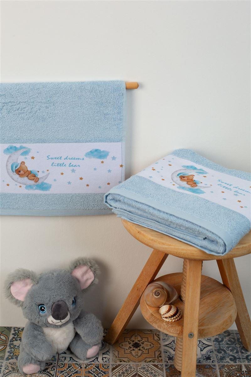 Dimcol Σετ Βρεφικές Πετσέτες Γαλάζιες 2τμχ 31160926007 | Skroutz.gr