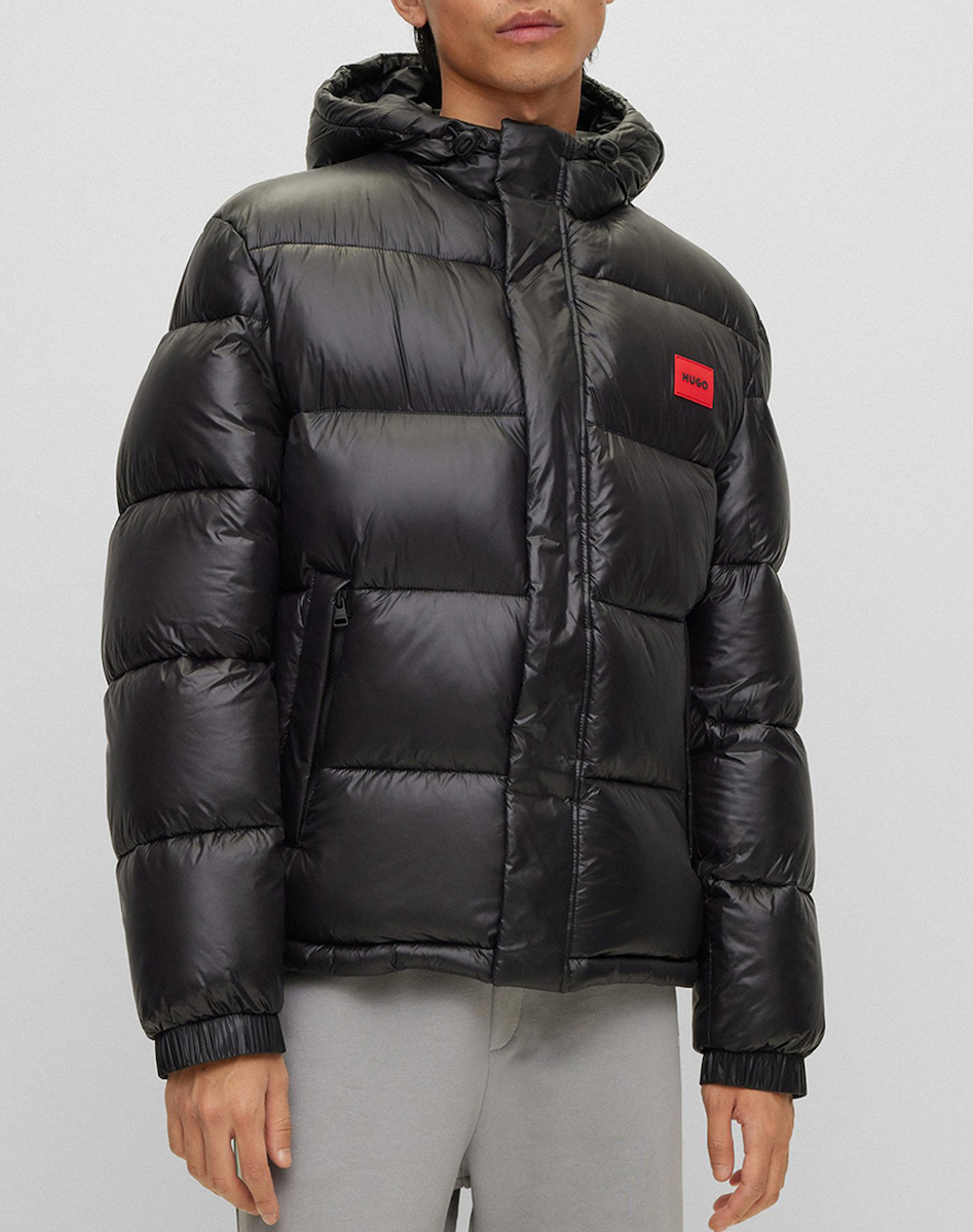 Hugo Ανδρικό Χειμωνιάτικο Μπουφάν Puffer Αδιάβροχο Μαύρο 50496235-001 ...