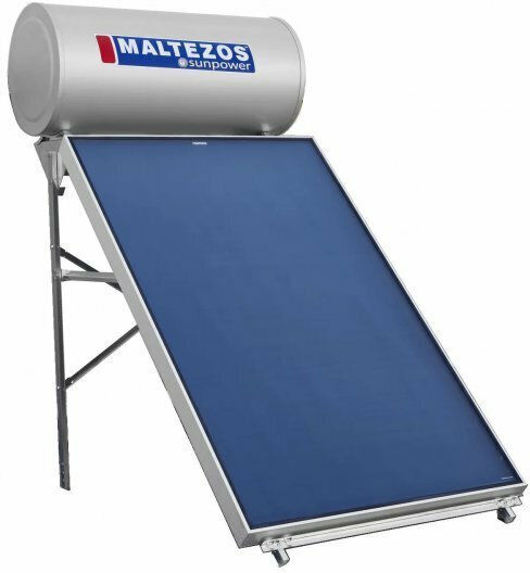 Maltezos Sunpower EM 02388 Ηλιακός Θερμοσίφωνας 160lt Glass Τριπλής Ενέργειας 2.6τ.μ ...