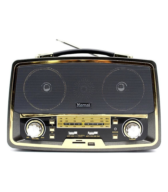 KEMAI 2150 Επιτραπέζιο Ραδιόφωνο Επαναφορτιζόμενο με Bluetooth και USB ...