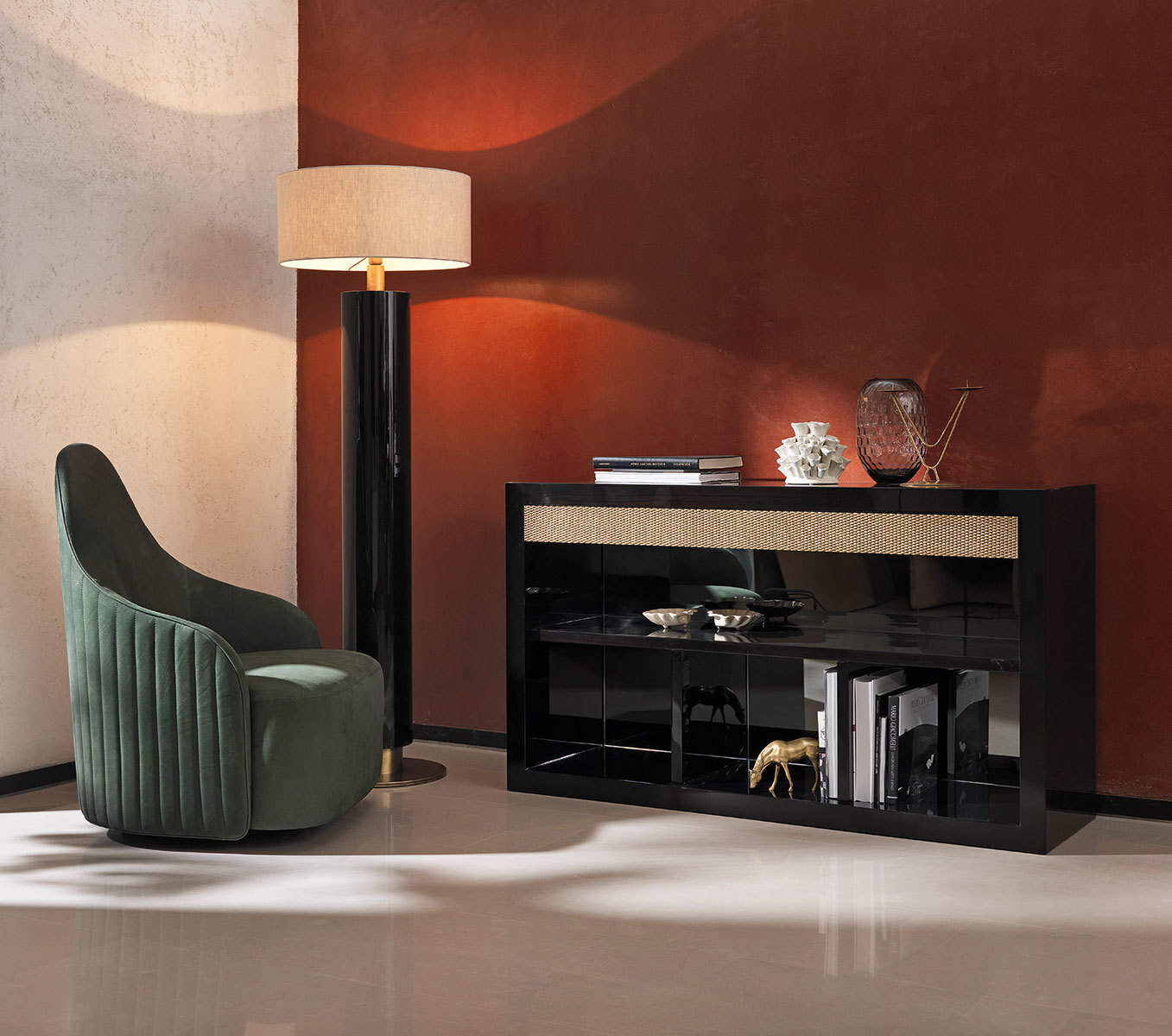 Signorini & Coco Rindo Φωτιστικό Δαπέδου Υ170εκ. σε Μαύρο Χρώμα ...