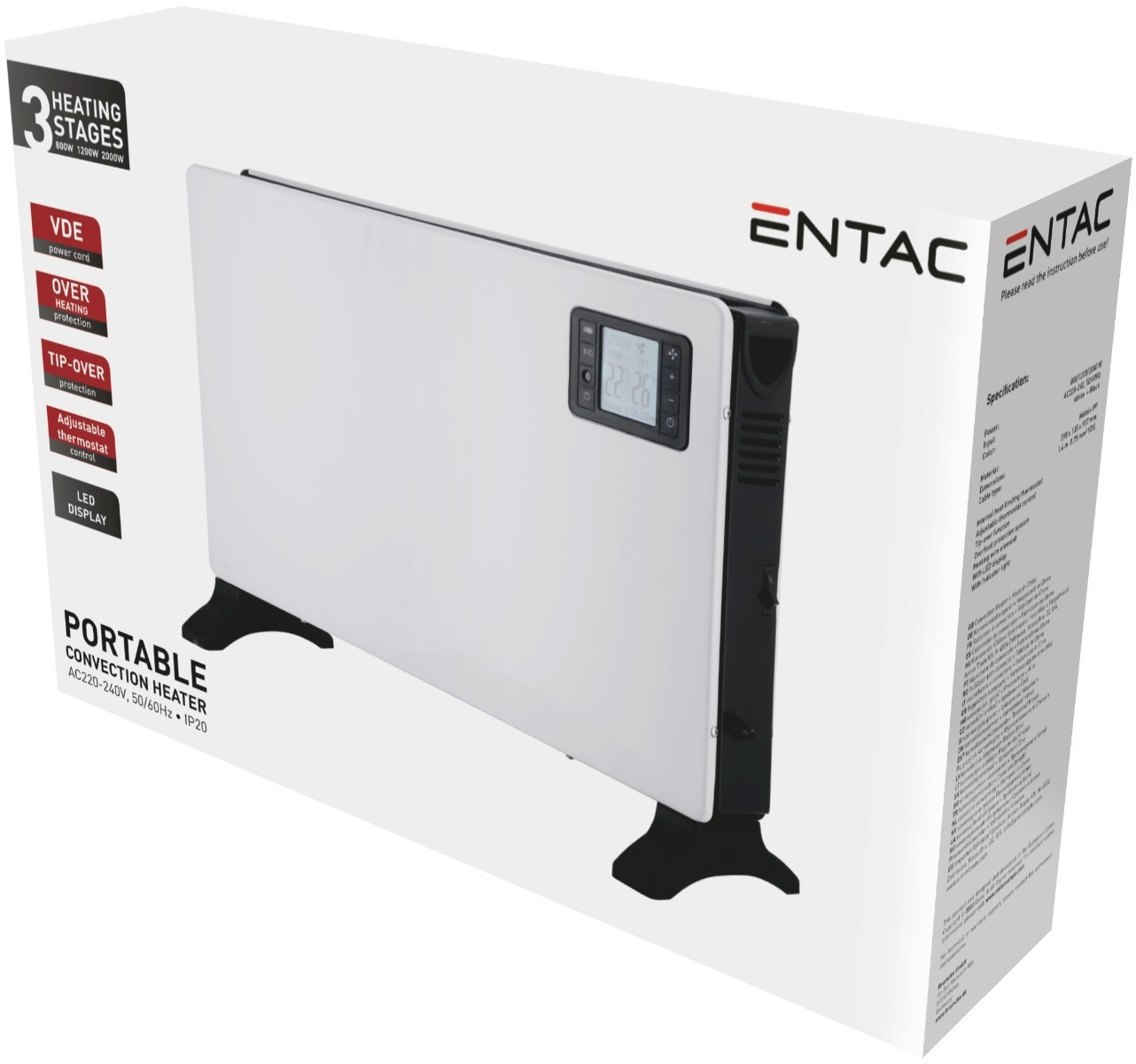 Entac Αερόθερμο Δωματίου Δαπέδου 2000W 15.003.0018 | Skroutz.gr