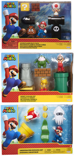 Jakks Pacific Super Mario: Set Diorama Φιγούρα 6τμχ | Skroutz.gr