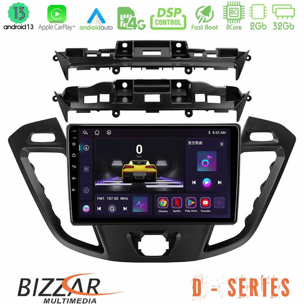 Bizzar D Series Car Audio System for Ford Transit Custom 2022-2023 with ...