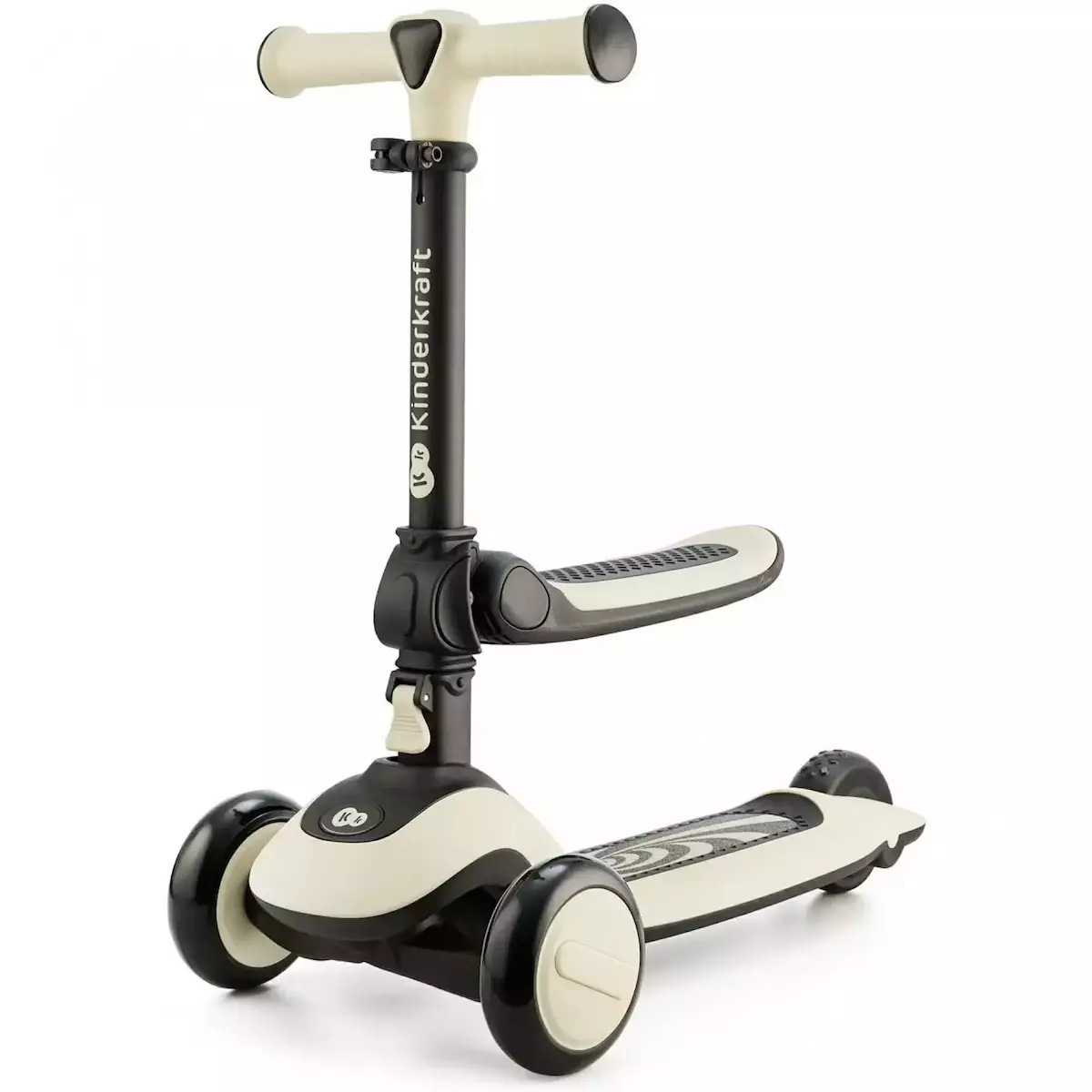 Kinderkraft Παιδικό Πατίνι Halley Τρίτροχο με Κάθισμα Stone White ...