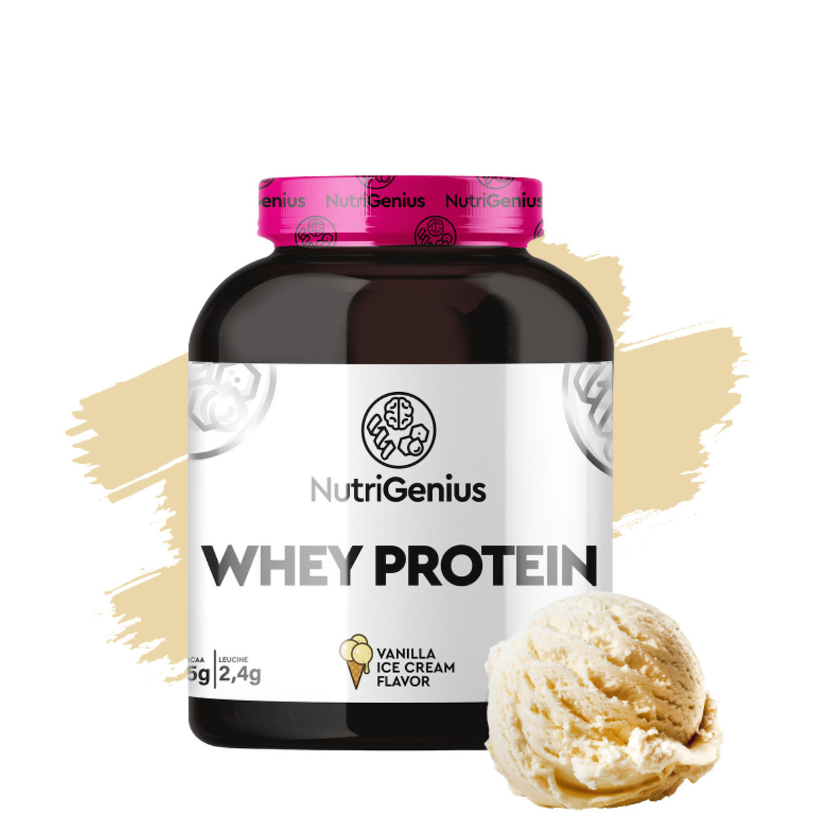 NutriGenius Whey Protein Πρωτεΐνη Ορού Γάλακτος με Γεύση Salted Caramel ...