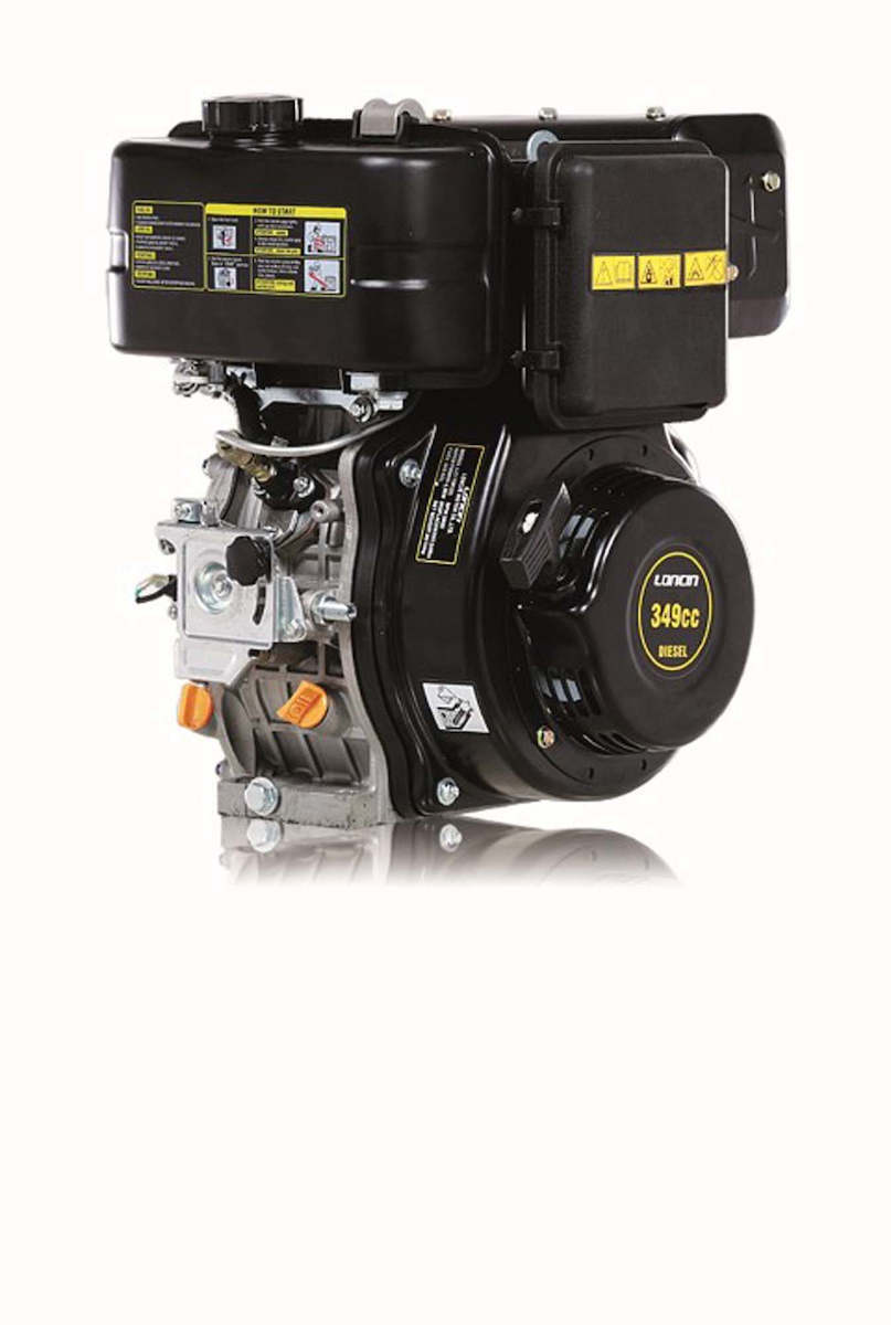 Loncin D 350 F Κινητήρας Πετρελαίου 349cc 6.7hp Οριζόντιου Άξονα με ...