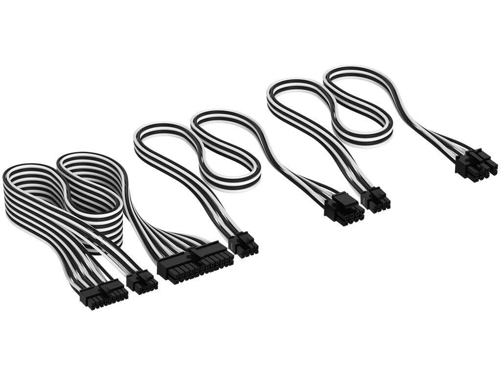 Corsair Premium Individually Sleeved Type 5 Starter Kit - Black/ White ...