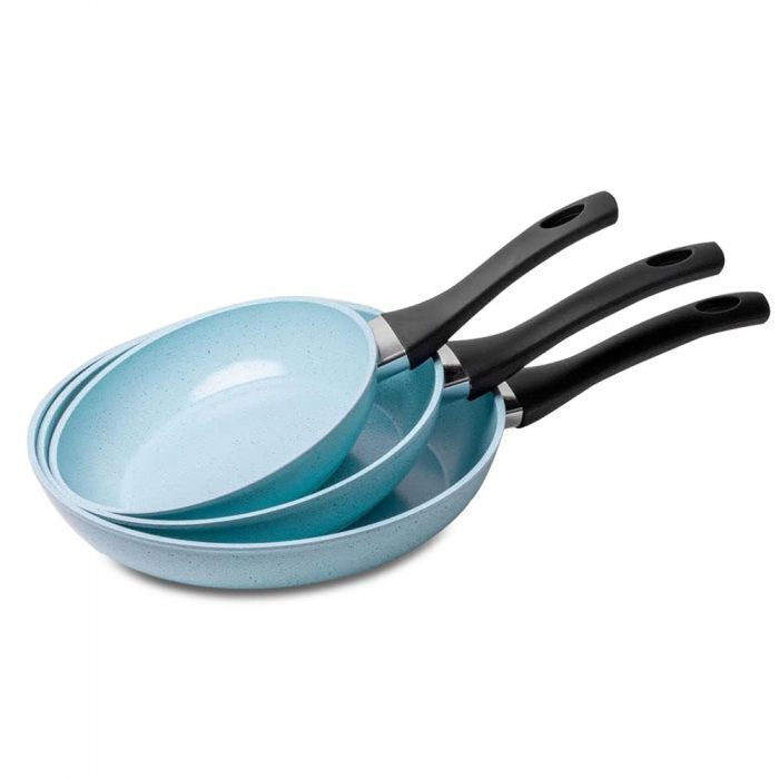 Starlyf Jade Pan Σετ Τηγάνια από Αλουμίνιο με Αντικολλητική Επίστρωση ...