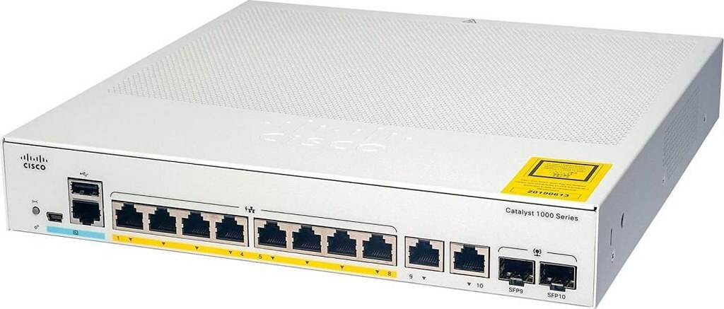 Cisco Catalyst C1200-8P-E-2G Managed L2 PoE+ Switch με 8 Θύρες Gigabit ...
