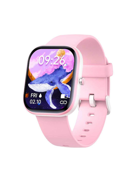 Havit M81 Παιδικό Smartwatch με Λουράκι από Καουτσούκ/Πλαστικό Ροζ ...