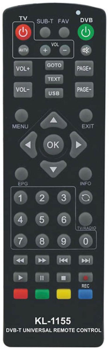 KAL Electronics Universal Τηλεχειριστήριο KL-1155 για Ψηφιακούς Δέκτες ...