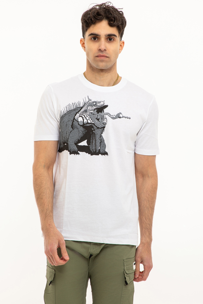 Hugo Boss Ανδρικό T-shirt Κοντομάνικο Λευκό 50513812-100 | Skroutz.gr