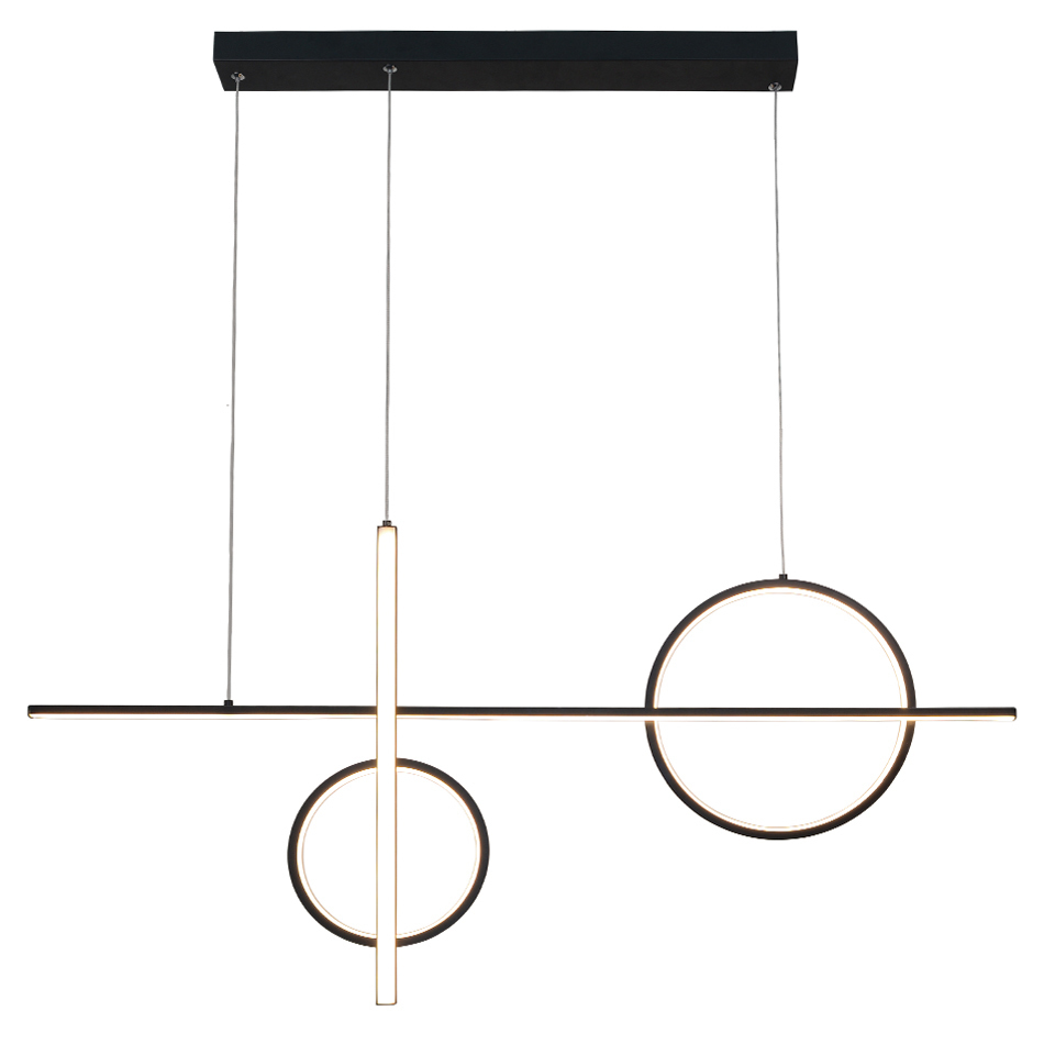 Inlight Κρεμαστό Φωτιστικό LED Μαύρο 6043 | Skroutz.gr