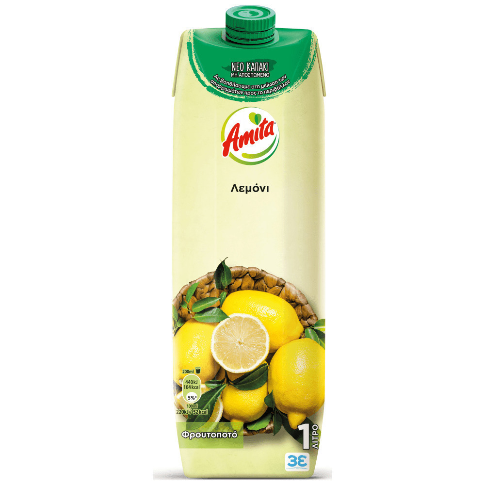 Amita Φρουτοποτό ΛΕΜΟΝΙ 1000ml | Skroutz.gr