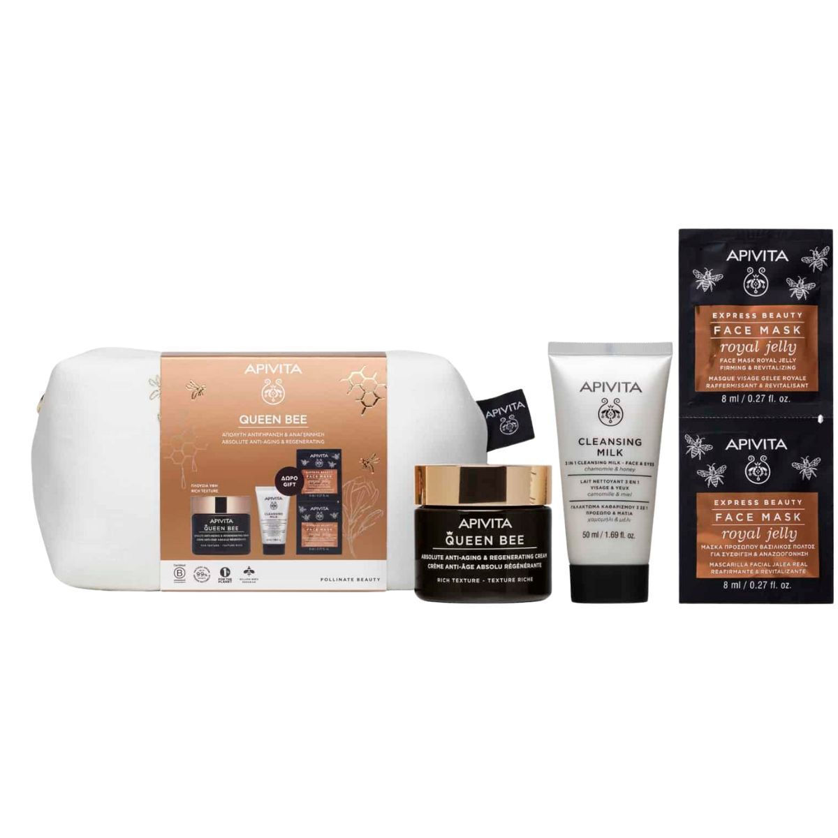 Apivita Queen Bee Σετ Περιποίησης για Αντιγήρανση 4τμχ | Skroutz.gr