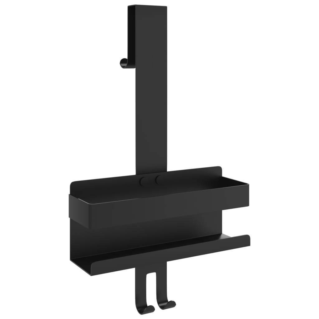 vidaXL 4004902 Ραφιέρα Μπάνιου Μονή Επιτοίχια με Αυτοκόλλητο 10x10cm ...