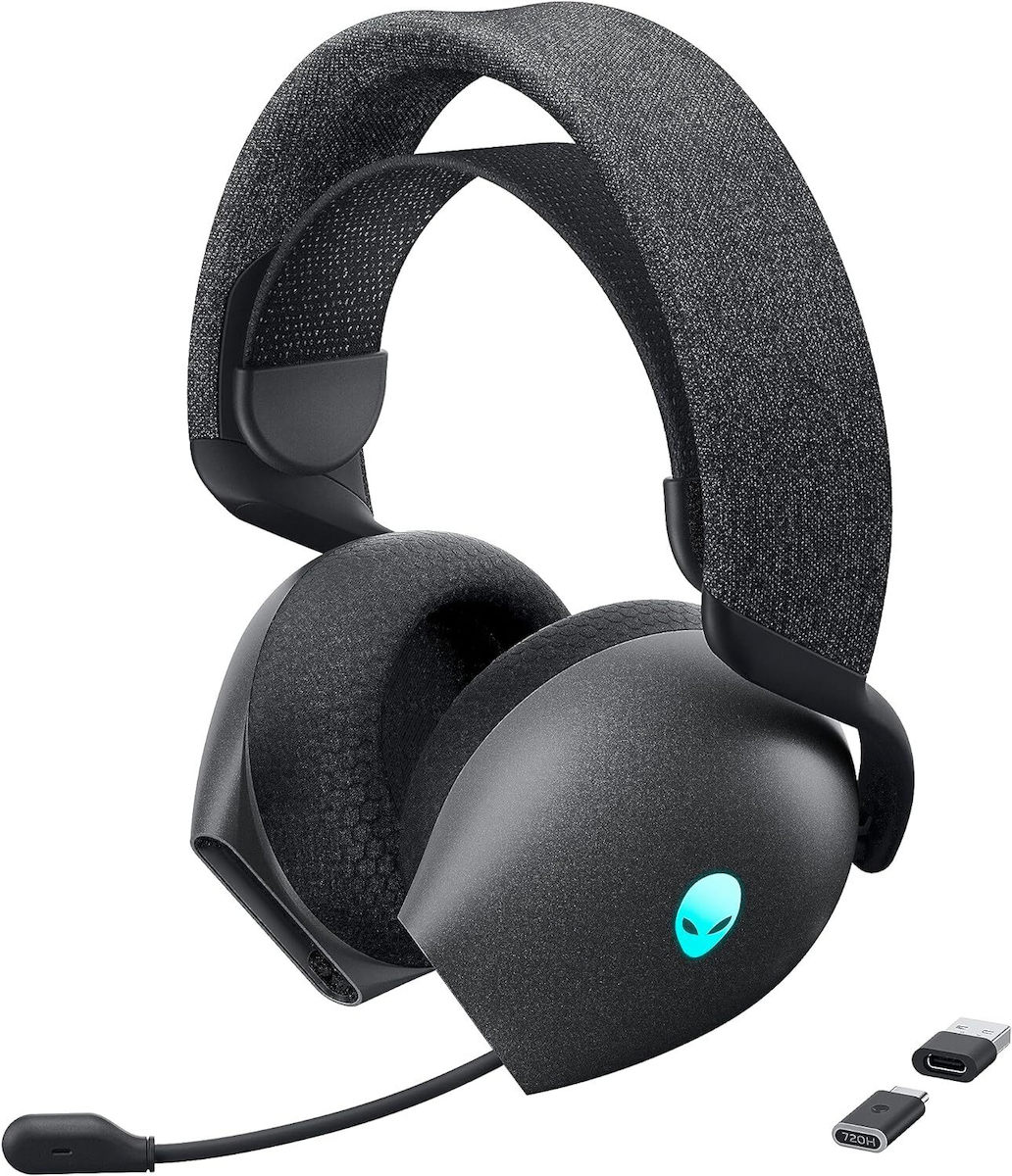 Dell Alienware AW720H Ασύρματο Over Ear Gaming Headset με σύνδεση USB ...