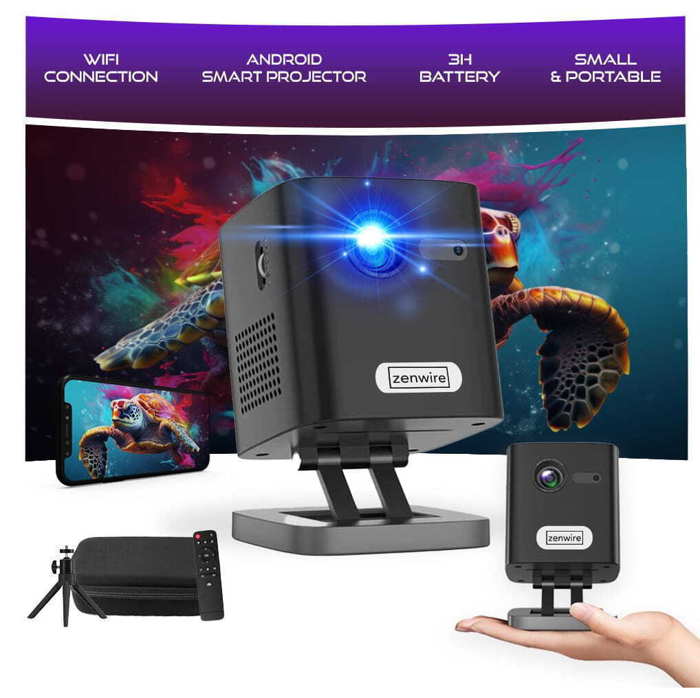 Zenwire c1000 1141032710 Mini Projector DLP Λάμπας LED με Wi-Fi και ...
