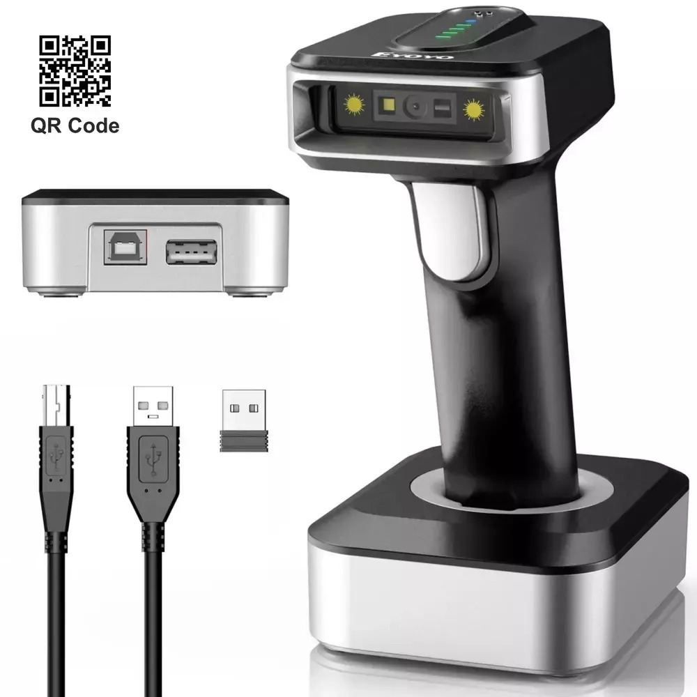 Eyoyo Eyoyo Ey-029 1d/2d Qrcode Scanner Χειρός Ασύρματο με Δυνατότητα ...