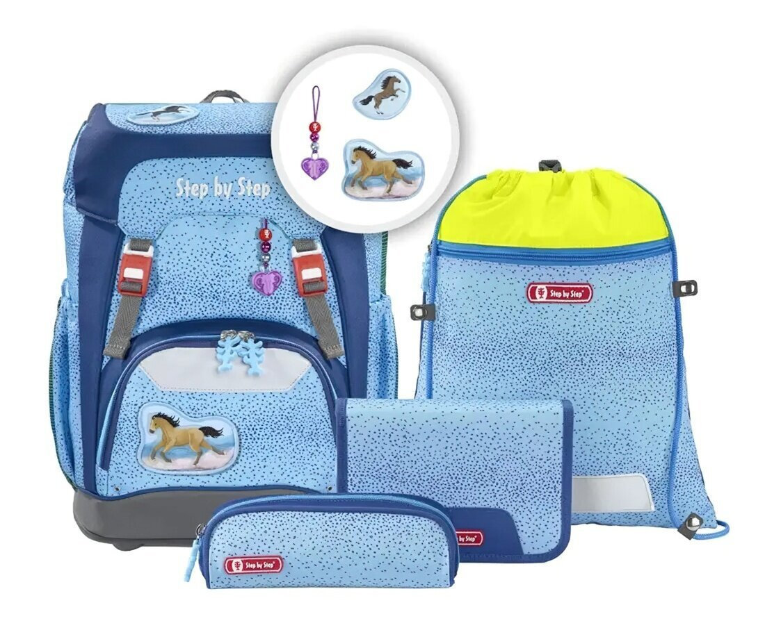 Step by Step Ghiozdan Scoala Primara de Spate Alb cu Husă pentru Sticlă ...