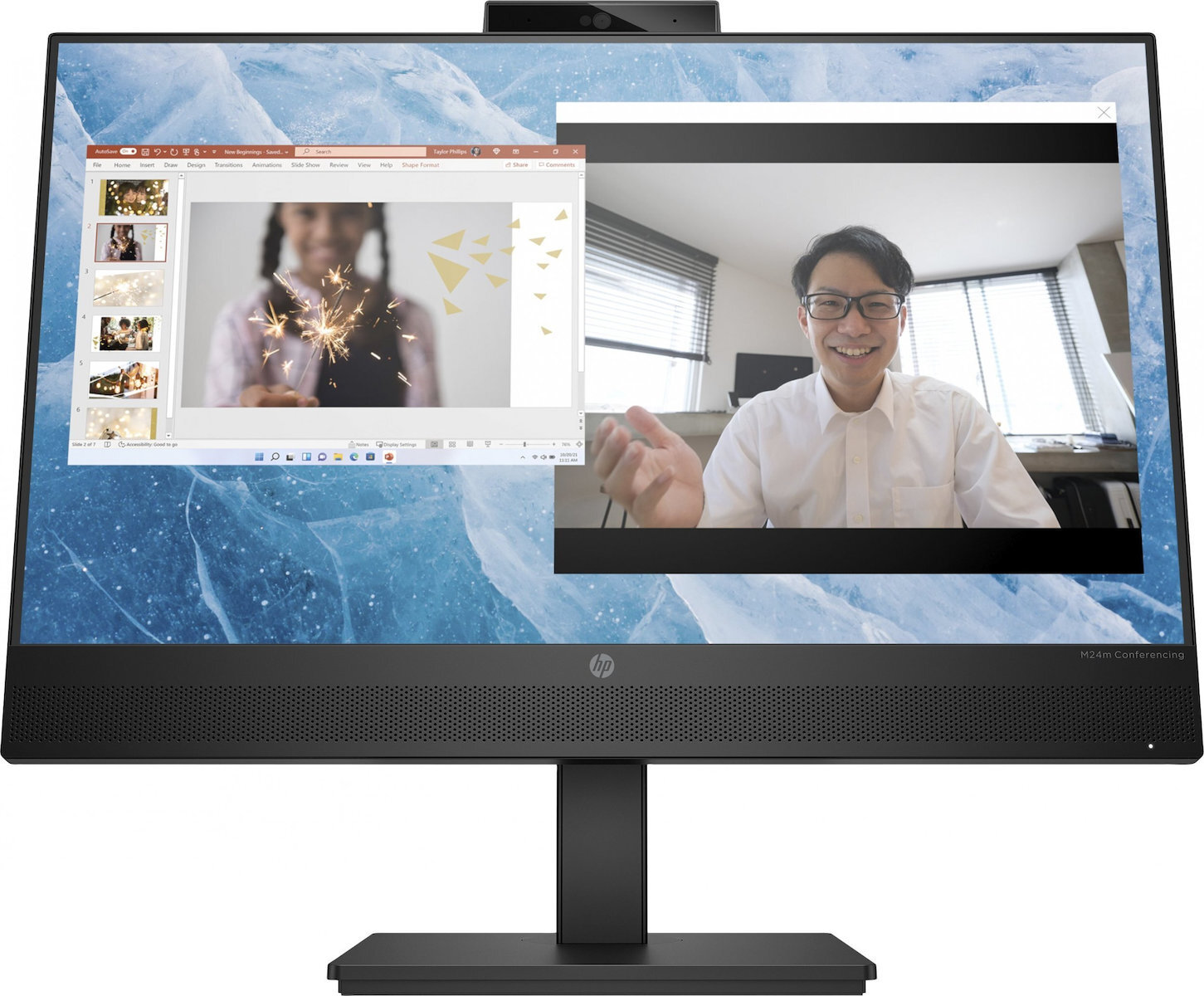 HP M24m IPS Monitor 23.8" FHD 1920x1080 με Χρόνο Απόκρισης 5ms GTG ...