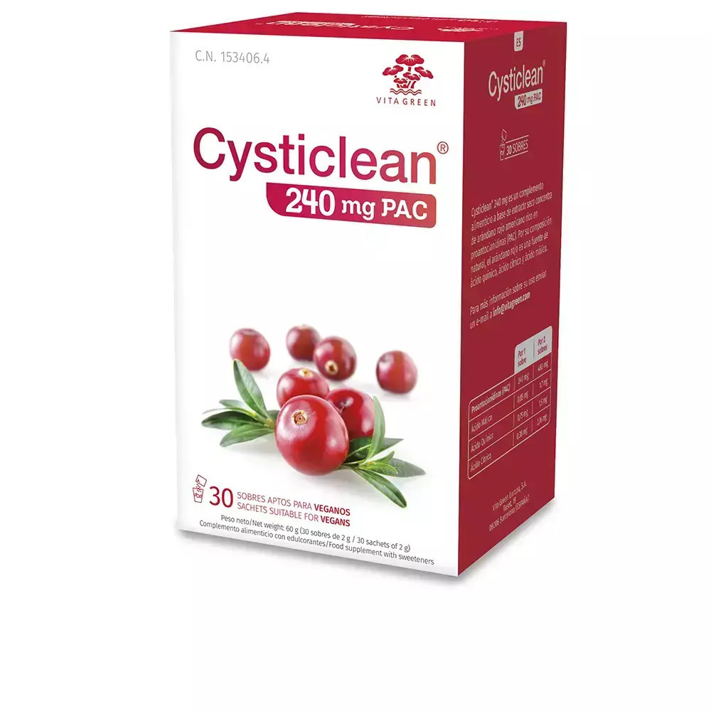 Cysticlean Cysticlean Classic 240 Mg Pac Cranberry Sachets 30 Units ...