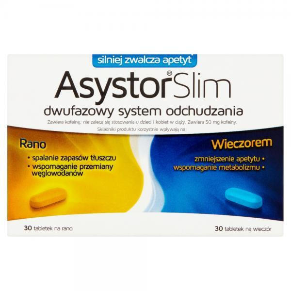 Asystor Slim Two-phase Weight Loss System Dietary Supplement 60 Tablets ...