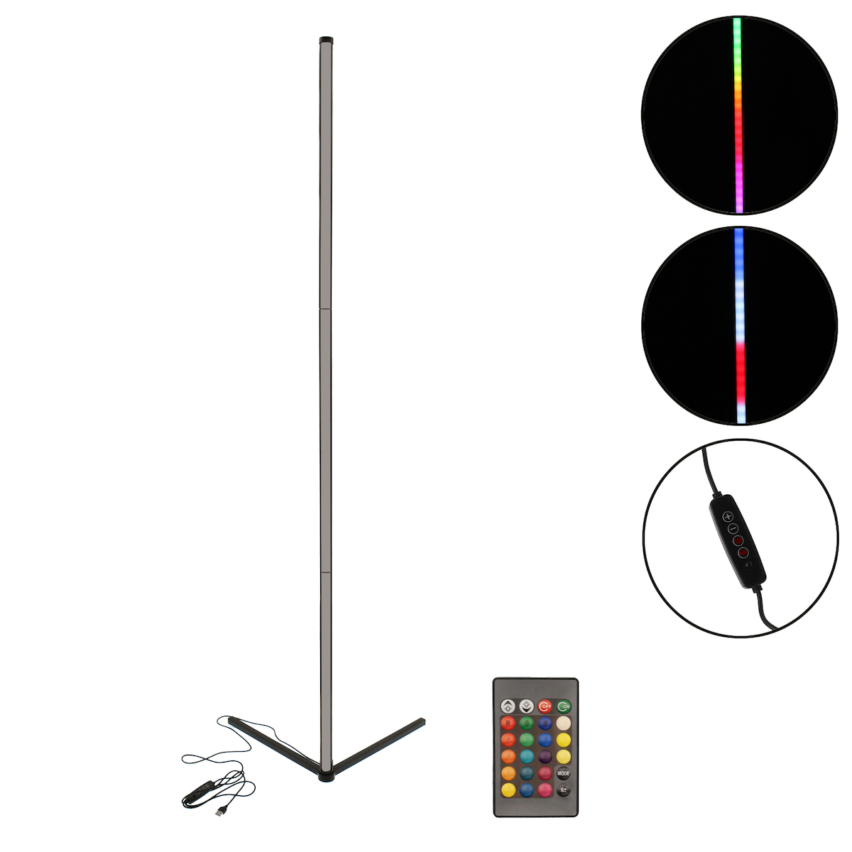 LED Φωτιστικό Δαπέδου Υ140xΜ29εκ. με RGBW Φως ee8555 | Skroutz.gr
