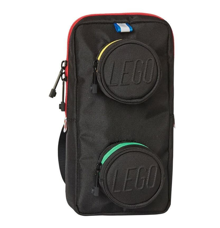 Lego Brick Σχολική Τσάντα Ώμου Γυμνασίου - Λυκείου Μαύρη 20207-0354 ...