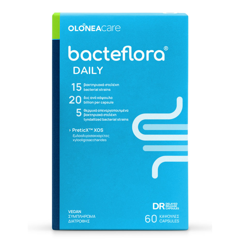 Olonea Bacteflora Daily με Προβιοτικά και Πρεβιοτικά 60 φυτικές ...