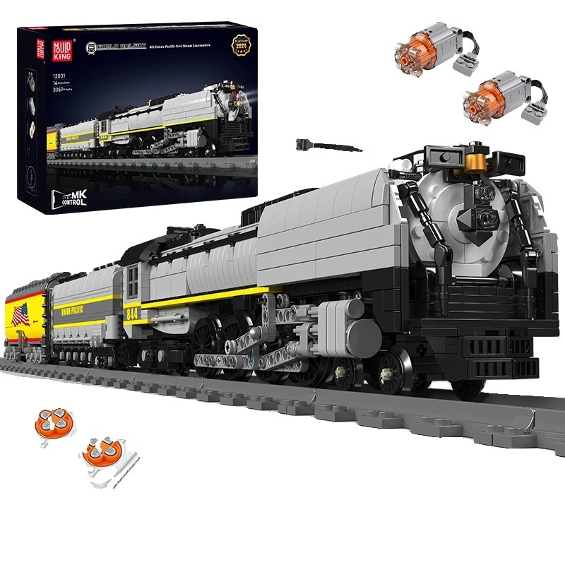 Mould King Blocuri Remote Control Steam Locomotive Model pentru 14+ Ani ...