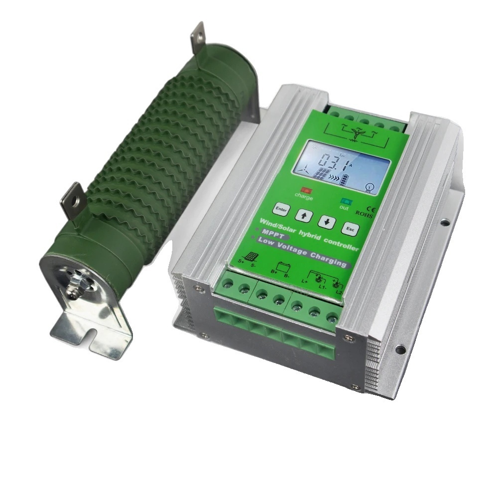 Hybrid Wind Solar Charge Controller 12v/24v Mppt Lcd Display Wind 600w ...