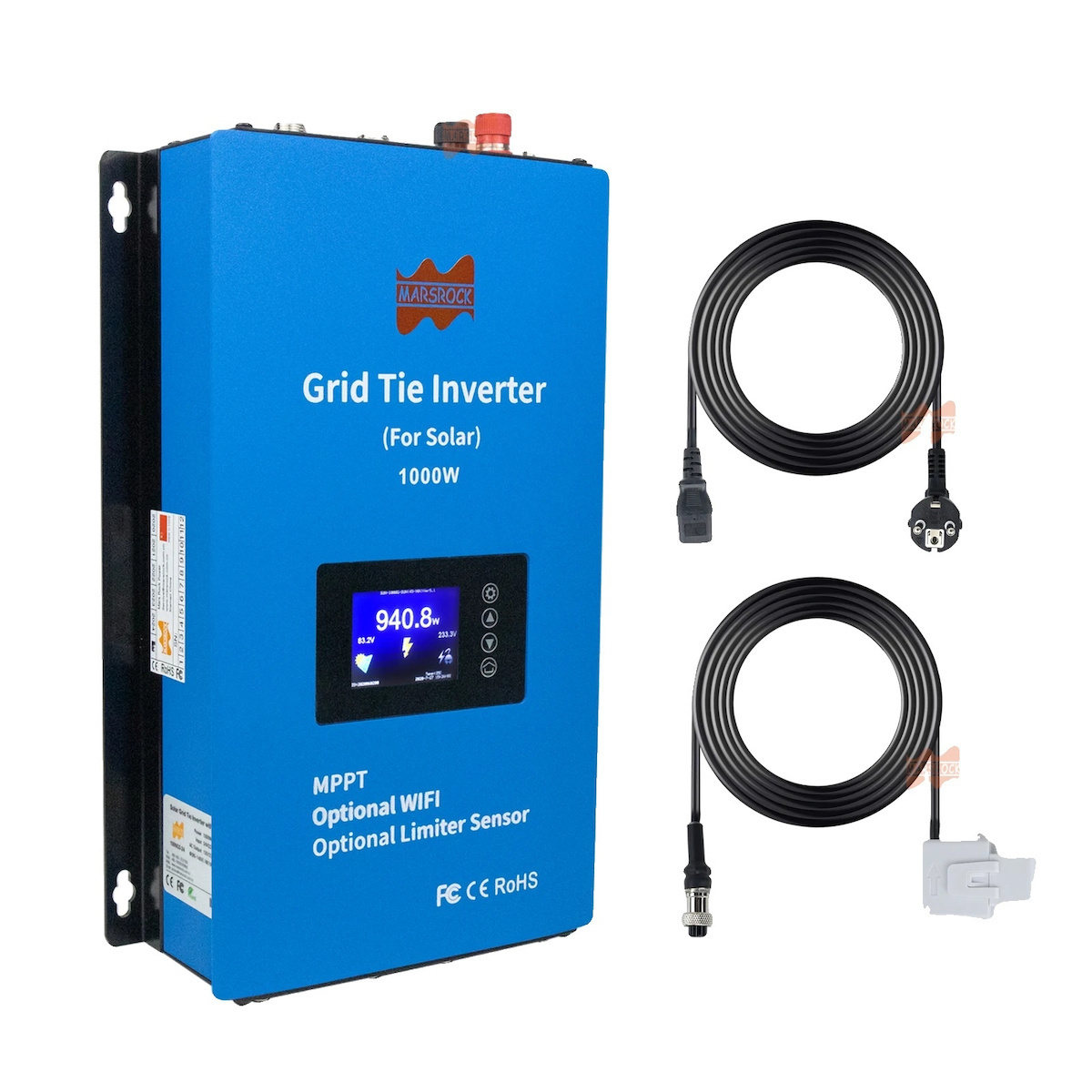 Solar Grid Tie Inverter 1000w Mppt Efficiency 99% Pure Sine Wave Output Only Inverter-a 24v 22 ...