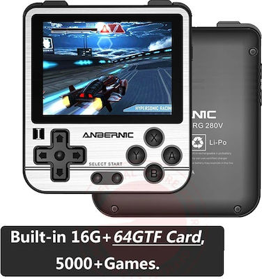 Retro Handheld Game Console 5000 Games 2.8inch Ips Screen 80gb Storage Silver 80g Skroutz.gr